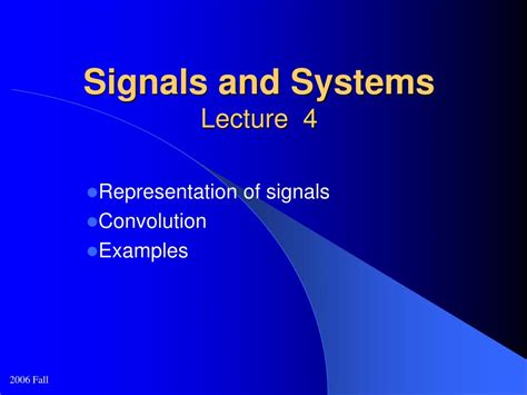 Ppt Signals And Systems Lecture 4 Powerpoint Presentation Free