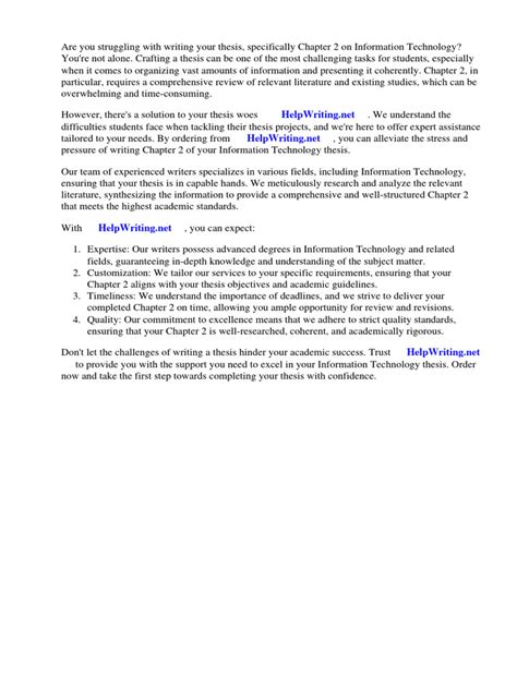 Chapter 2 Thesis Sample Information Technology Pdf Thesis Engineering