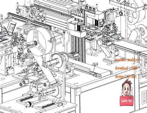 Industrial 3d Model Two Station Battery Labeling Machine Machine World