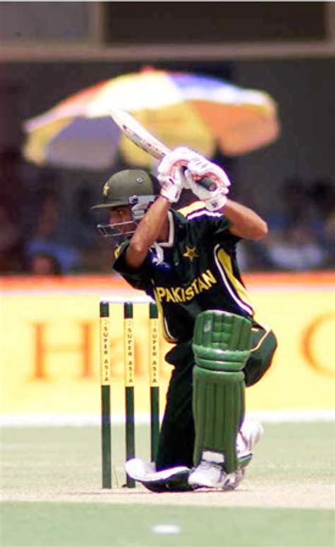 yasir hameed drives during his innings of 116