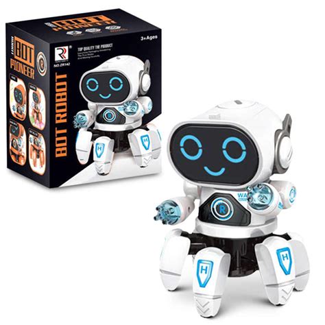 Интерактивная игрушка танцующий робот Robot Bot Pioneer, цвет белый ...