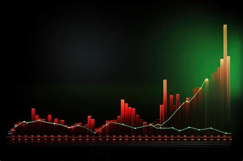 Premium AI Image Stock Market Graph Graph Showing Growth Data Investment And Risk Exchange Rate