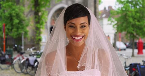 Portrait Of Bride In Her Wedding Dress Smiling And Excited Stock Video Video Of Bride Woman