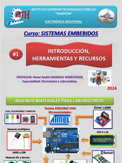1 Introducción Sist Embebidos 2024 Pdf Arduino Sistema Integrado