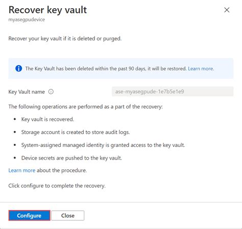 Integration Of Azure Key Vault With Azure Stack Edge Resource And