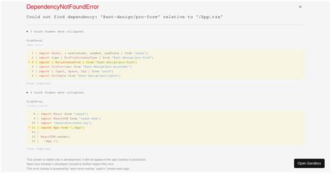 Schema 表单 Codesandbox