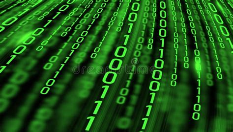 ai from one and zero binary code digit matrix style stock vector
