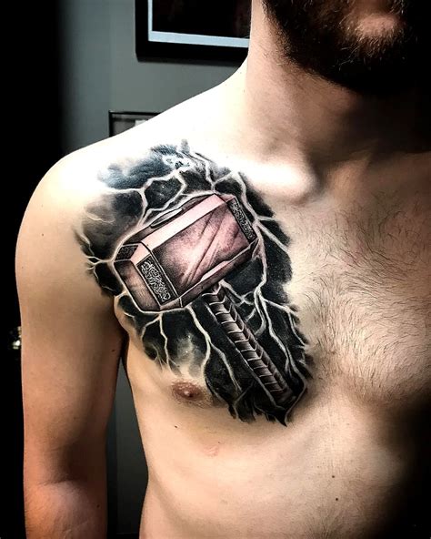 Thor Hammer Tattoo Designs Inspiring Art For Strength And Power
