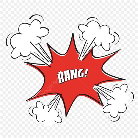 Bang Cartoon Vector Art Png Vector Cartoon Bang Explosion Effect Bang