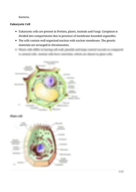 SOLUTION Cell Structure And Function Class Biology Studypool