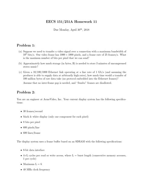 Hw11 Solution Pdf Computer Science Computer Engineering