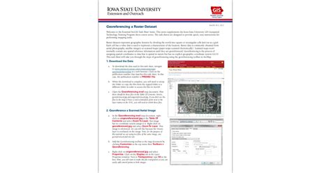 Georeferencing A Raster Dataset