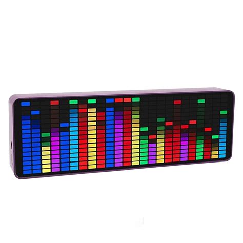Zhaagrj Led Music Spectrum Display 16x24 384 Rgb Led Display Audio Spectrum Analyzer Display