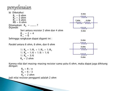 Rangkaian Resistor Hukum Ohm Listrik Dinamis Ppt