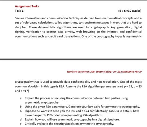 Solved Assignment Tasks Task 1 5 X 6 30 Marks Secure