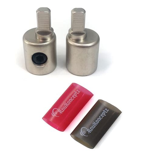 Knukonceptz Offset Power Ground Input Wire Gauge Reducer 0 4 Gauge 1 0 Pair With Heat Shrink