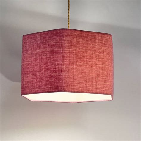 Hexagon Linen Lampshade Made In Britain