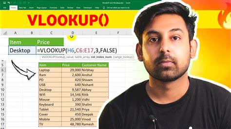 VLOOKUP Formula In Hindi How To Use The VLOOKUP Function In Excel YouTube