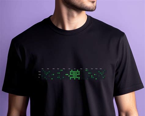 Github Octocat Github Contribution Graph T Shirt Design Perfect T