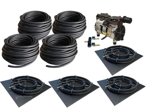 Tempest 5 34 Hp Deep Water Aeration Kit With 4 Diffusers For Ponds