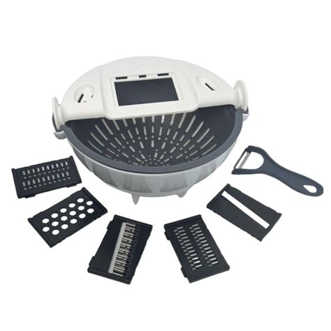 Универсальная овощерезка с дуршлагом Wet basket vegetable cutter ...