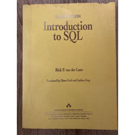 หนังสือมือสอง textbook ราคาถูก introduction to sql 2nd edition ถ่าย