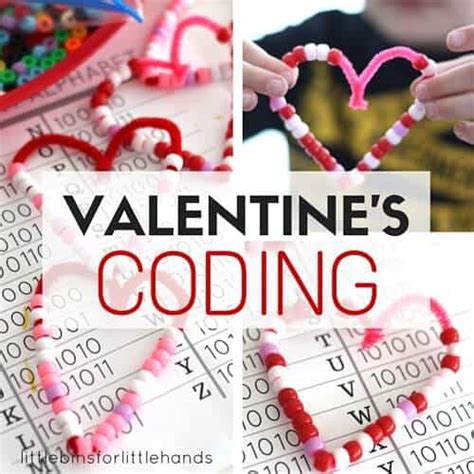 Make Coding Bracelets For Valentines Day Little Bins For Little Hands