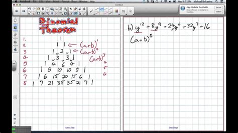 Factoring Using Binomial Theorem Grade 12 Data Management Lesson 5 4 10