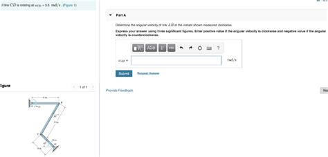 Solved If Link CD Is Rotating At WCD Rad S Figure Chegg