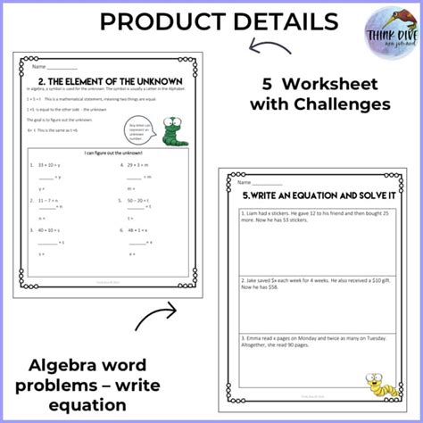 Engaging Basic Algebra For Grade 4 Math Story And Metacognition