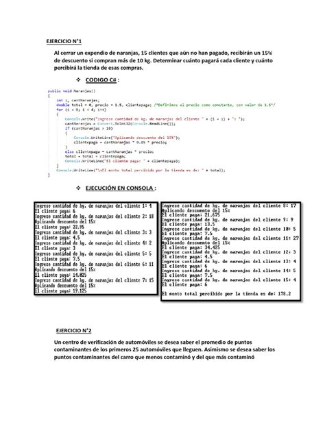 Programacion Pdf Exponenciación C Sharp Lenguaje De Programación
