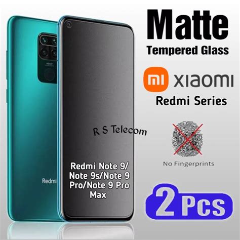 2 Piece 9d Matte Screen Protector For Xiaomi Redmi Note 9 9s 9 Pro 9 Pro Max Bd
