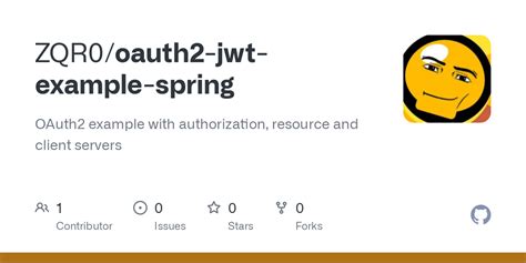 GitHub ZQR0 Oauth2 Jwt Example Spring OAuth2 Example With