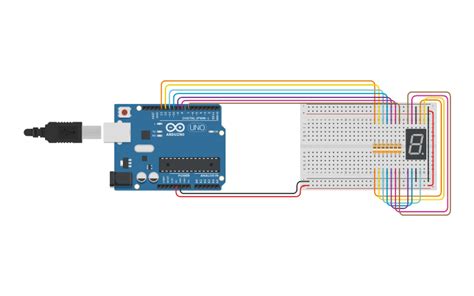 Circuit Design Display A 7 Segmenti Automatico Tinkercad
