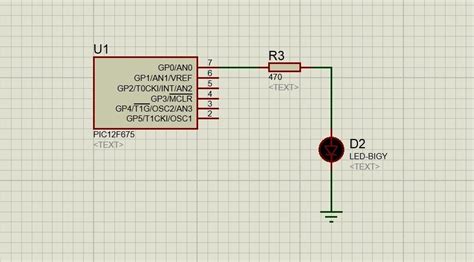 Exemplificar Led Blink Para Pic12f675 Para Mikroc Proteus Microcontroladores Clube Do Hardware