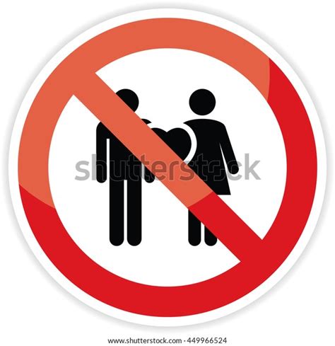 No Sex Sign On White Background Stock Illustration 449966524 Shutterstock