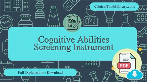 Cognitive Abilities Screening Instrument Complete Explanation Pdf