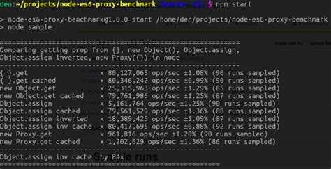 Github Jjgonecryptonode Es6 Proxy Benchmark Simple Benchmark