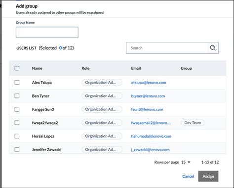 creating and managing user groups
