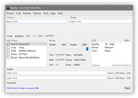 Screenshots StaxRip Documentation