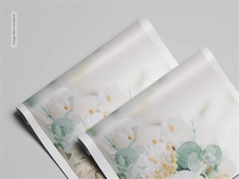 Premium PSD Rolled Canvas Mockup