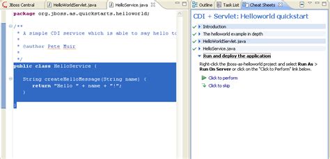 JBoss Tools Learn Java EE Quickly Using JBos JBoss Org Content Archive Read Only