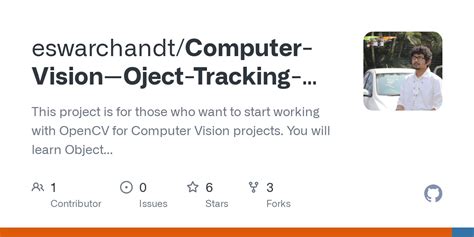Github Eswarchandt Computer Vision Oject Tracking Using Opencv And Python This Project Is