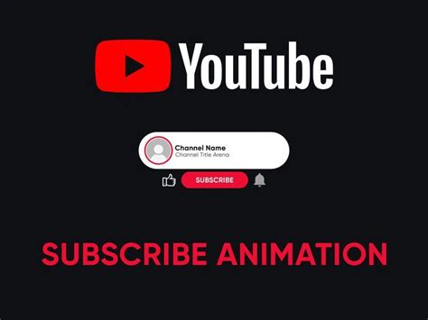 Animated Youtube Subscribe Button Overlay Personalized Lower Area Support All Languages