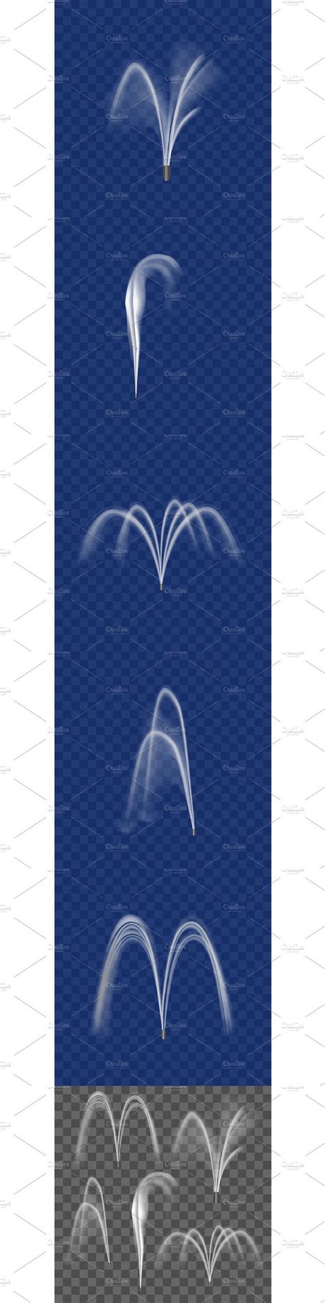 Water Fountain Effect Set Water Fountain Fountain Concept Design