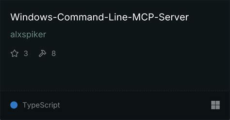 Windows Command Line Mcp Server Glama
