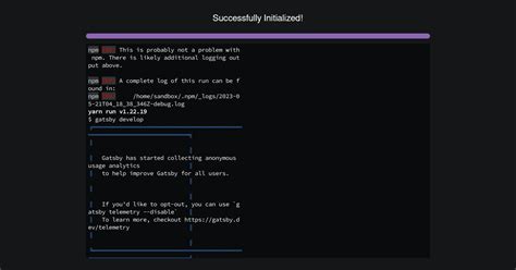 Gatsby Starter Default Codesandbox