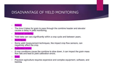 Yield Monitoring Pptx