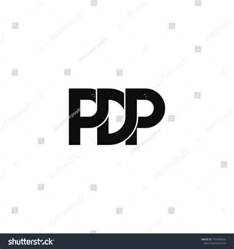 Pdp Letter Original Monogram Logo Design Stock Vector Royalty Free 1759068662