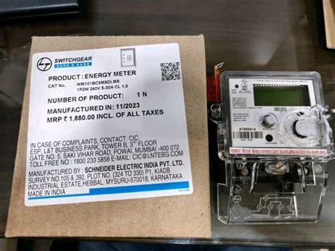 Landt Single Phase 1phase 5 30amp Dlms Msedcl Approved Meter Model Name Number Wm101bc5msdlms At